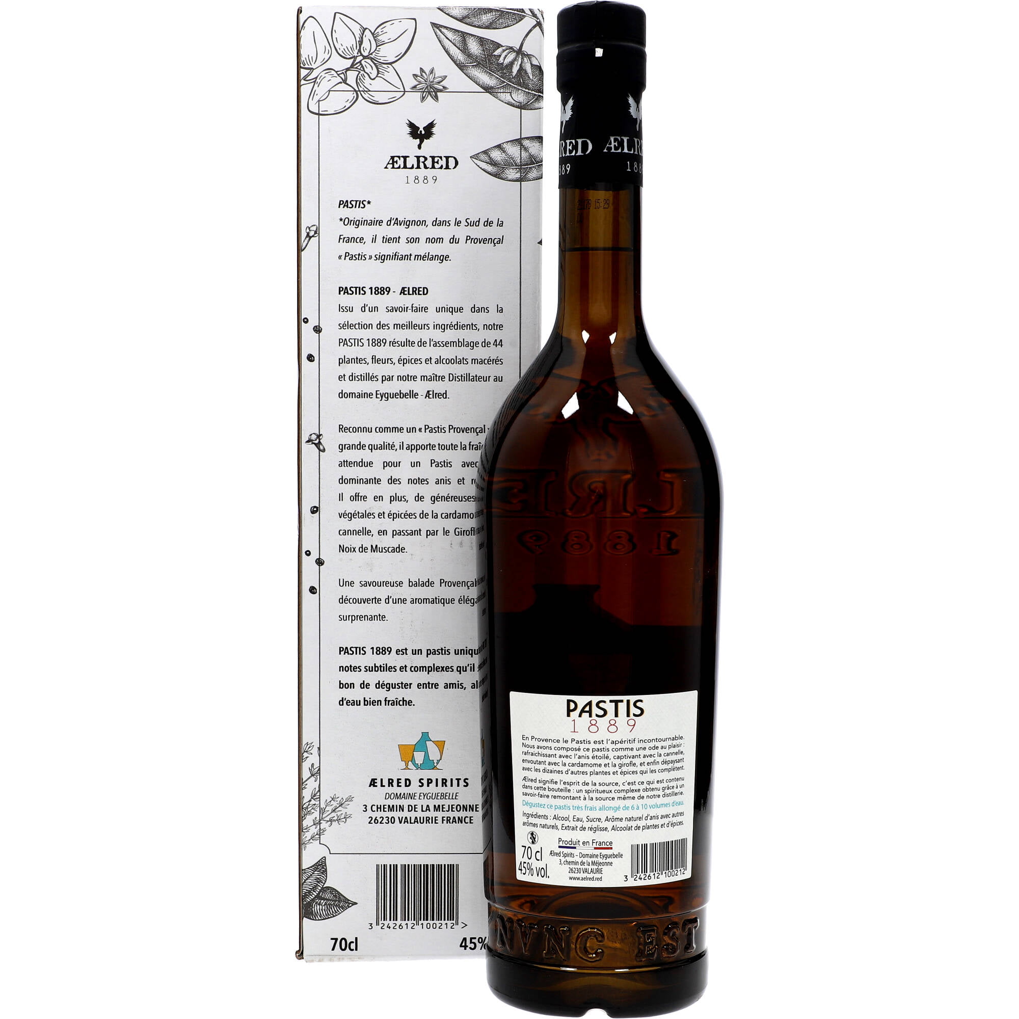 Osta Aelred Pastis 1889 Provencal 45 % juomien verkkokaupasta edullisesti